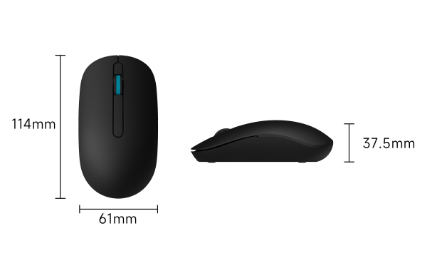 1000 CPI丨Plug and Play丨The Wireless Basic Mouse