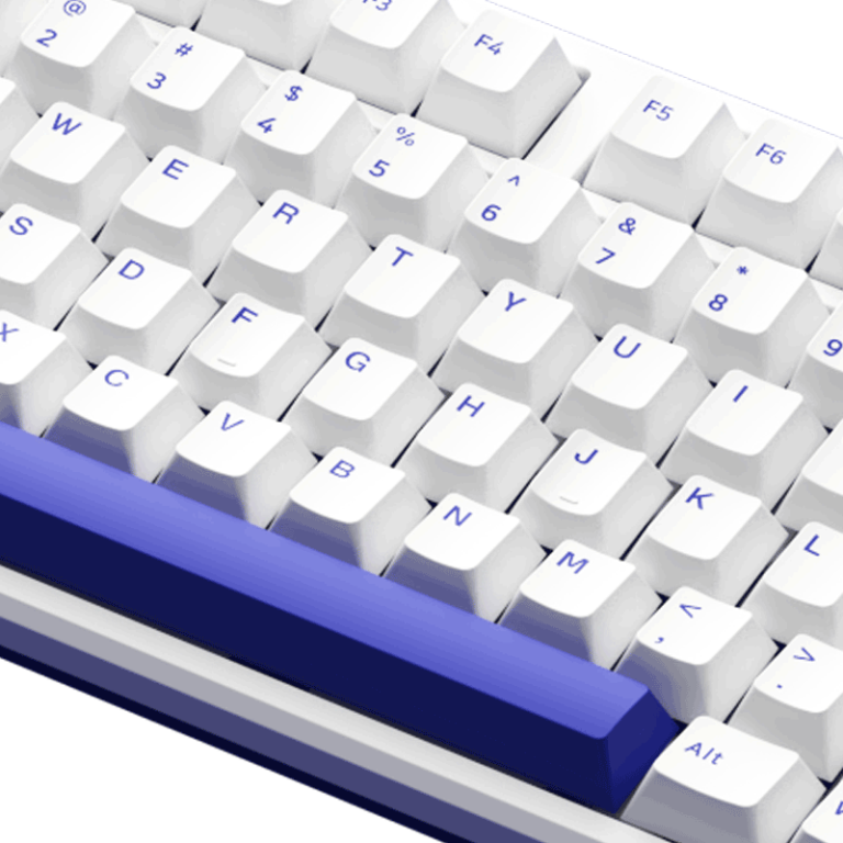 MG108B Blue on White - MonsGeek