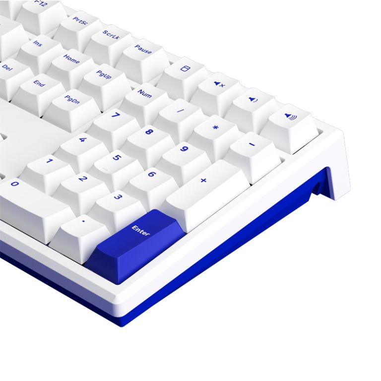 MG108B Blue on White - MonsGeek