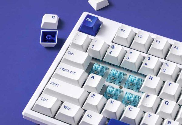 MG108B Blue on White - MonsGeek