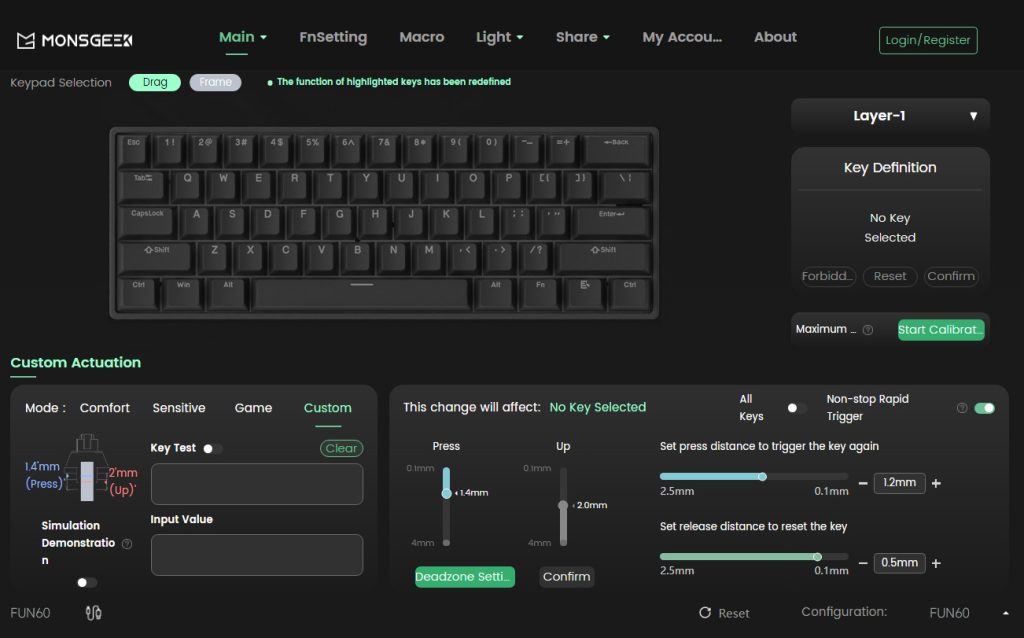 Heads-Up of MonsGeek FUN60 Series Magnetic Switch Keyboard - MonsGeek