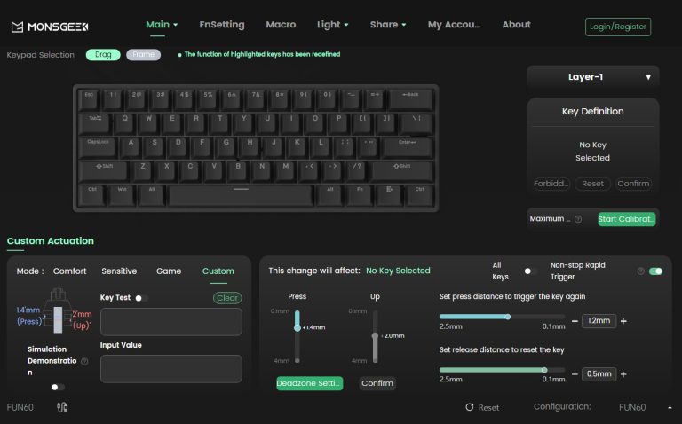 Heads-Up of MonsGeek FUN60 Series Magnetic Switch Keyboard - MonsGeek