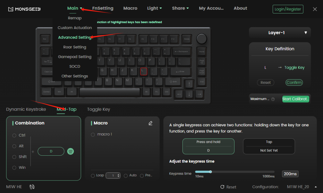 Understanding MOD-Tap and Setting it in MonsGeek Driver for HE ...