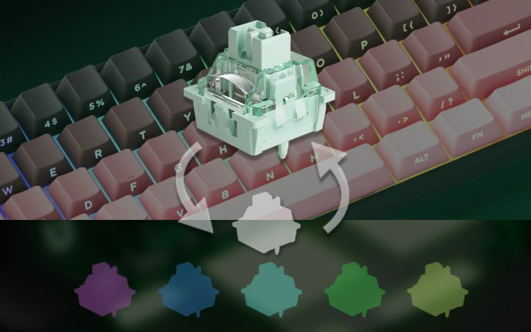 FUN60 Black & Pink Gradient - MonsGeek